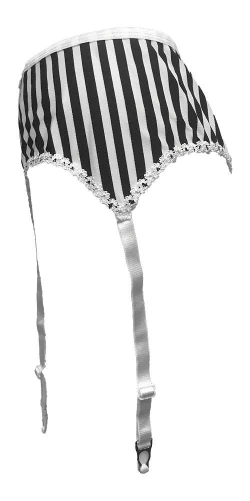 Pin Up Collection (Black and White Garter Belt) – LingerRave